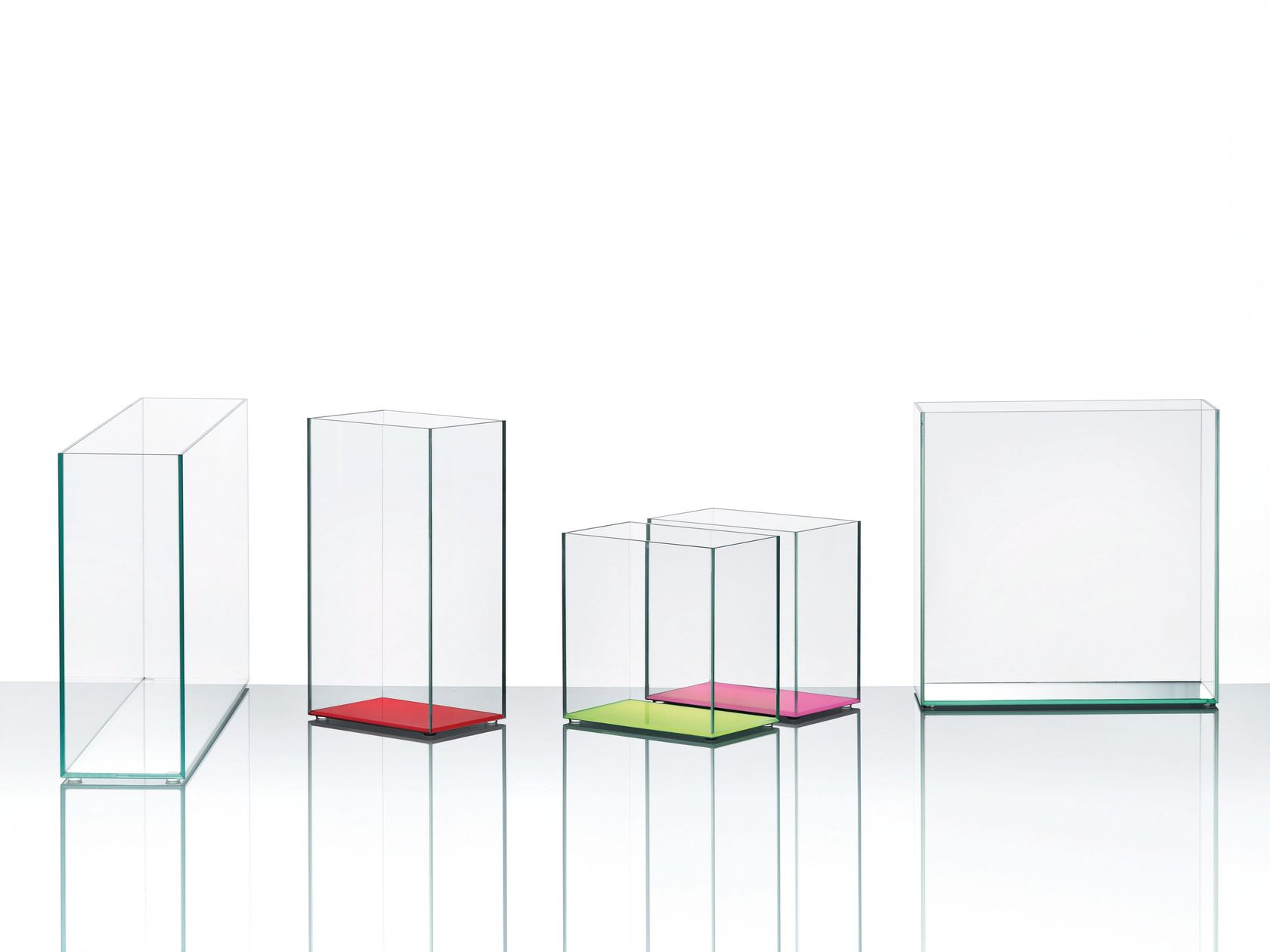 Crystal vase VASI By Glas Italia design Piero Lissoni