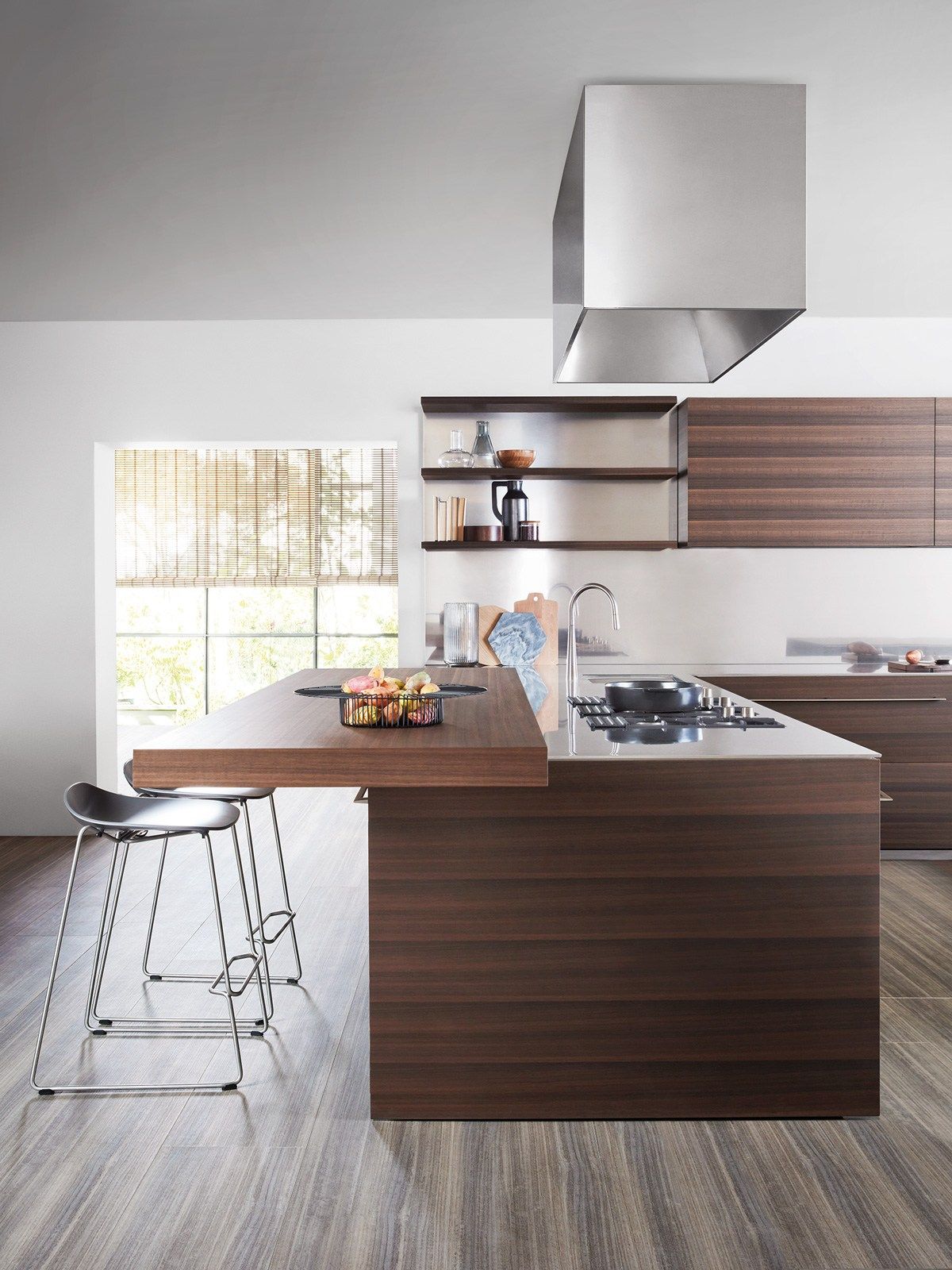 Kitchen with integrated handles VELA By DADA design Dante Bonuccelli