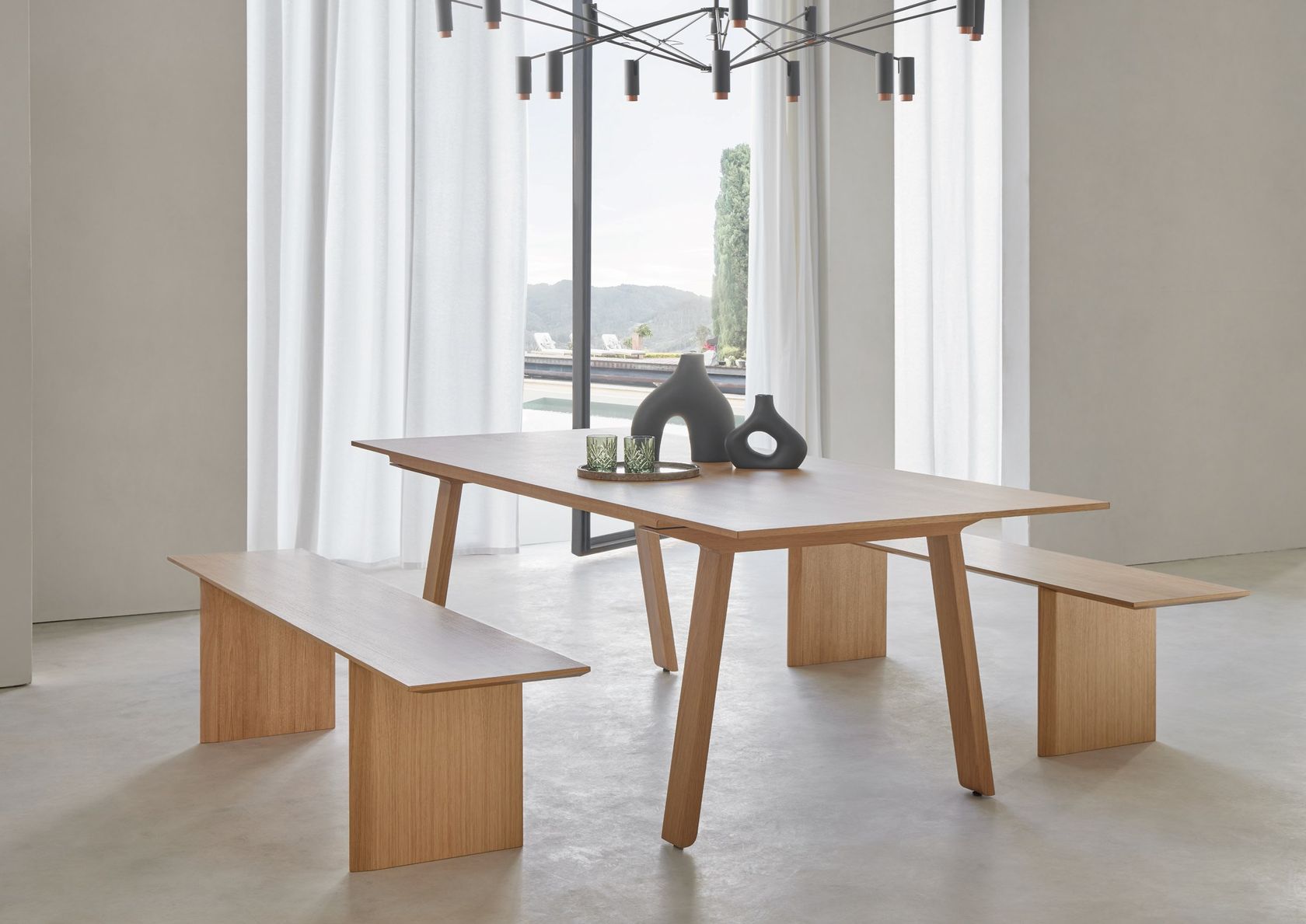 VELASCA MDF bench By Punt | design Palomba Serafini Associati