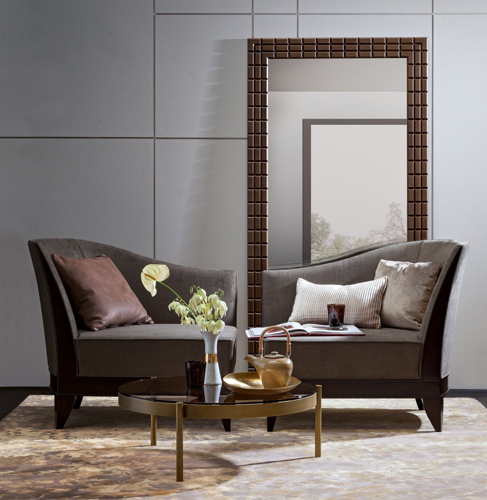 VENDÔME | Corner armchair By SELVA design Lorenzo Bellini