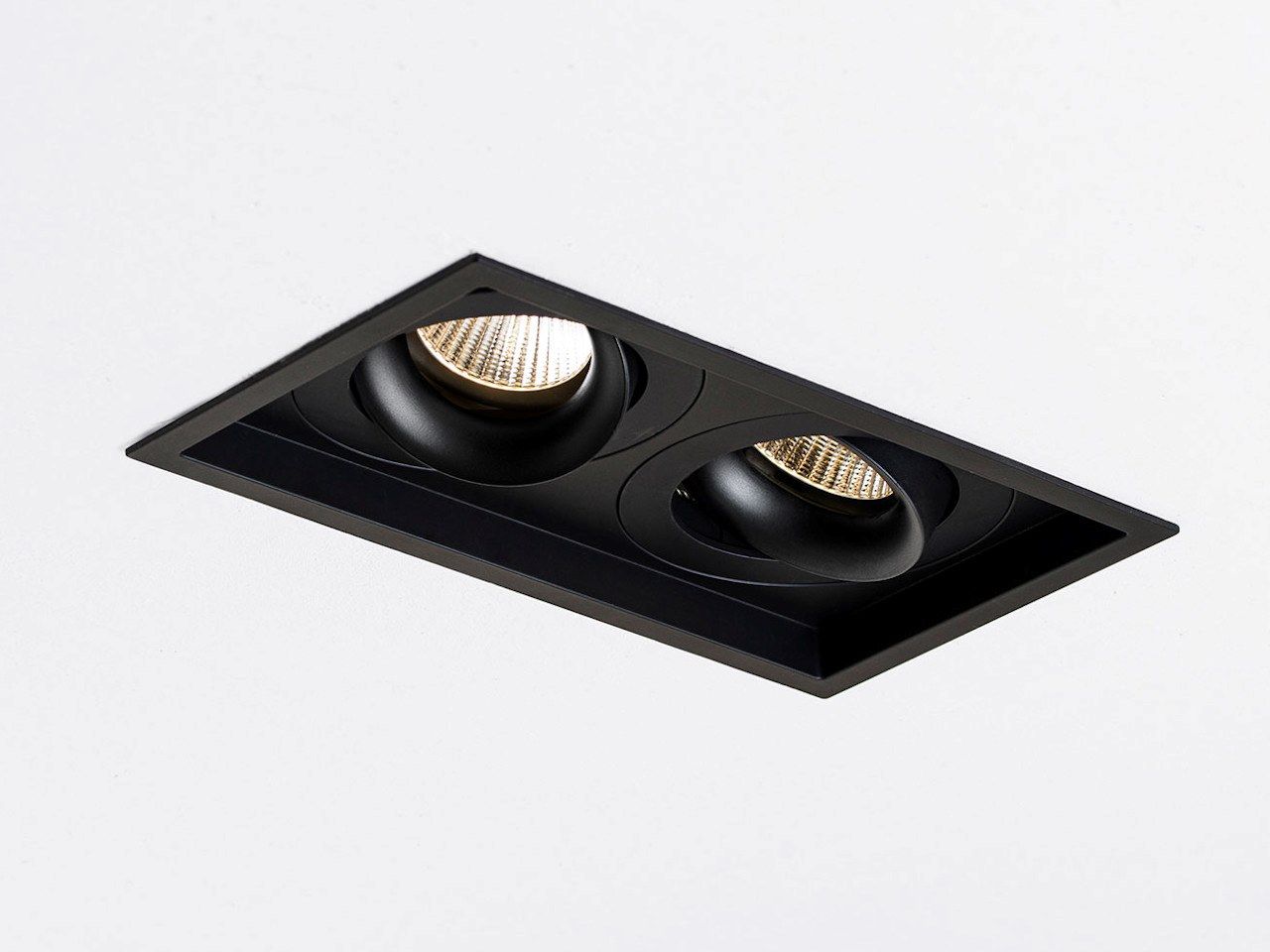 LED multiple recessed powder coated aluminium spotlight VENICE DOBLE By HER