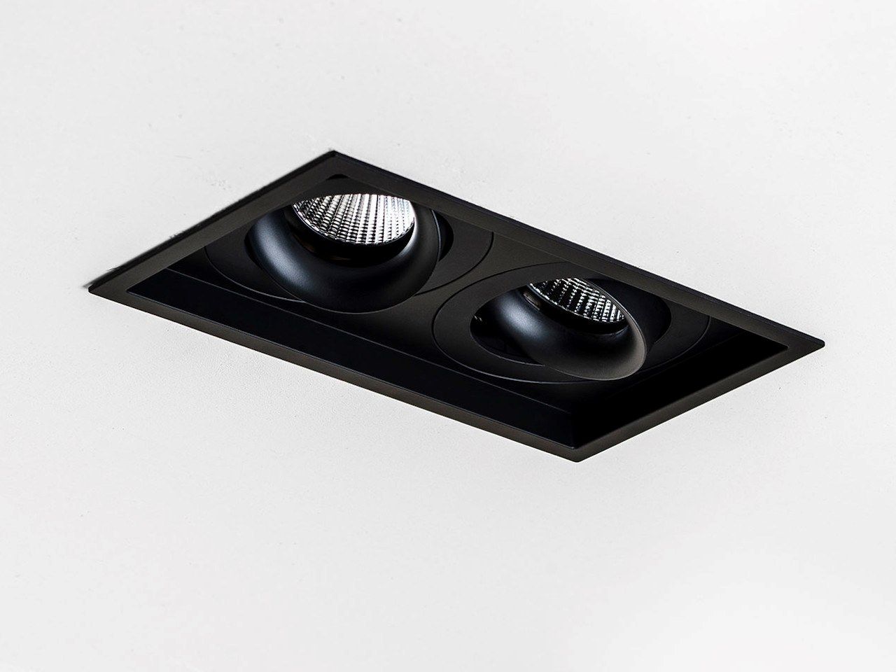 LED multiple recessed powder coated aluminium spotlight VENICE DOBLE By HER