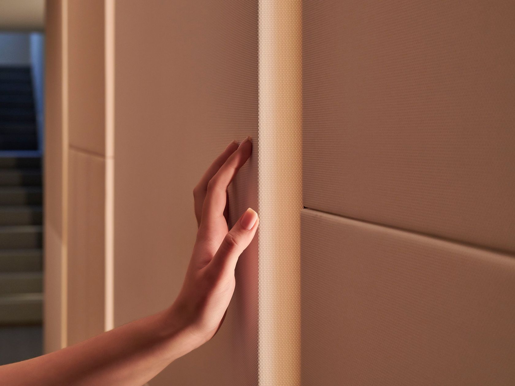 ESSENTIAL WALL Indoor fabric wall tiles By VERTISOL INTERNACIONAL