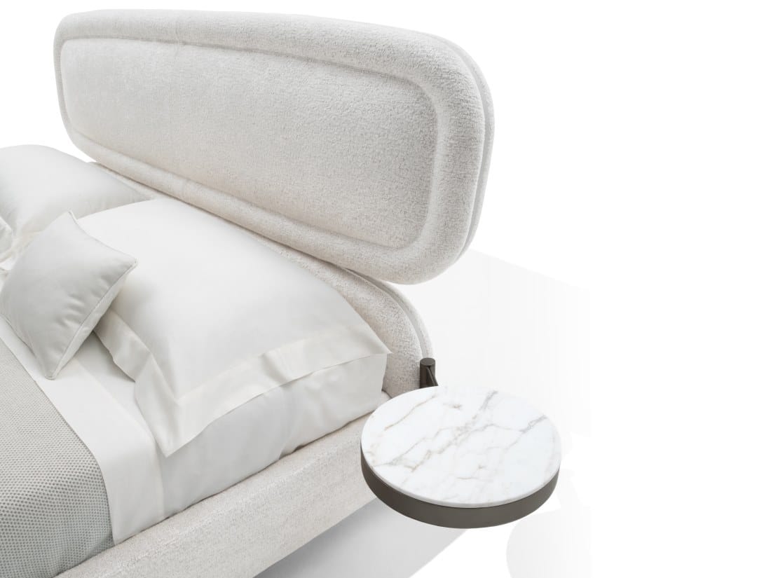 VIBE Double bed with upholstered headboard By Giorgetti | design Carlo ...