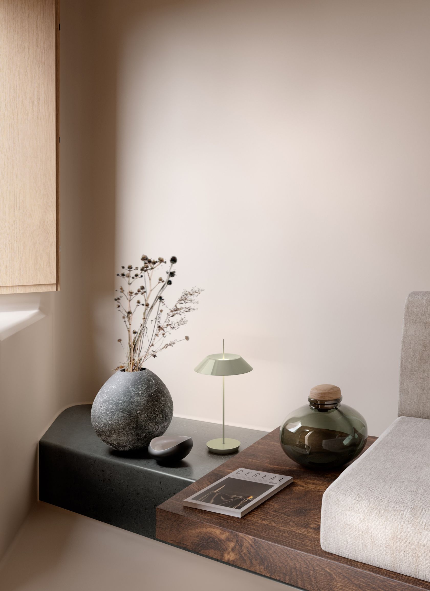 VIBIA - MAYFAIR MINI GREEN lámpara de mesa By In Stock diseño Diego ...