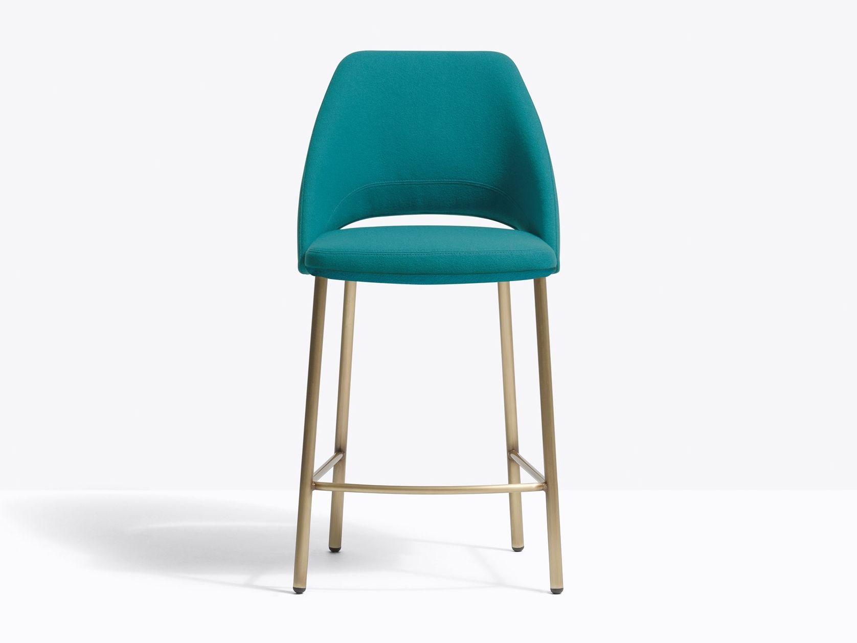 Upholstered fabric stool with footrest VIC 659 By PEDRALI design ...