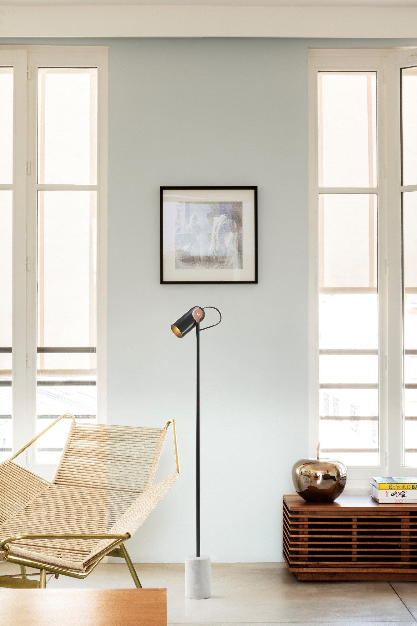 LED adjustable steel floor lamp VICTOR By Inventive
