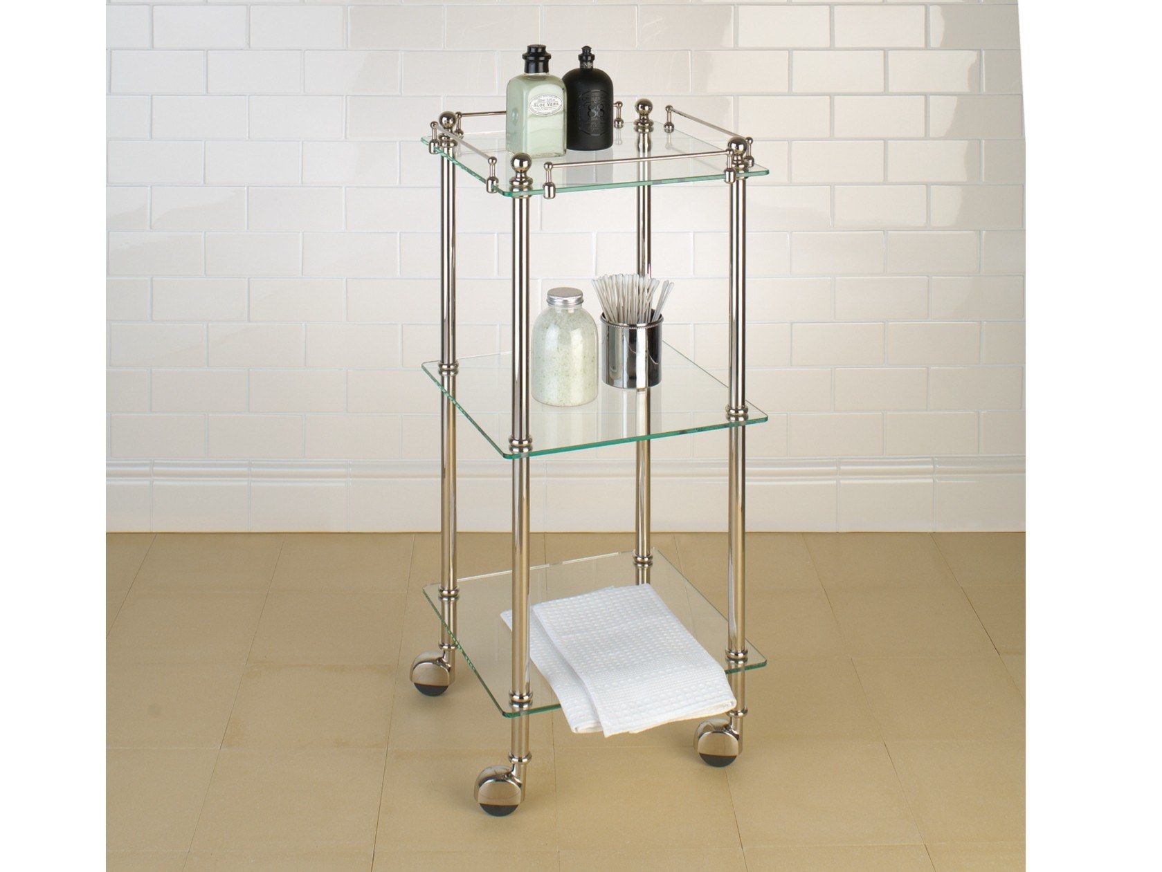 VIENNA | Bathroom cabinet with castors Vienna Collection By Aquadomo