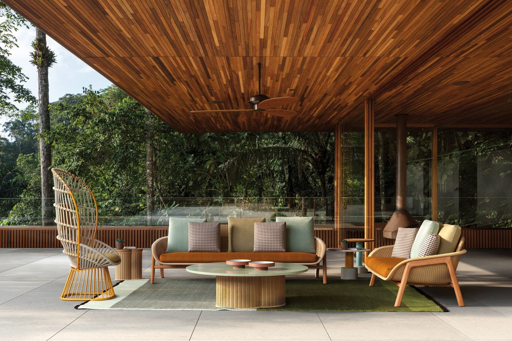 VIMINI | Coffee table Vimini Collection By Kettal design Patricia Urquiola