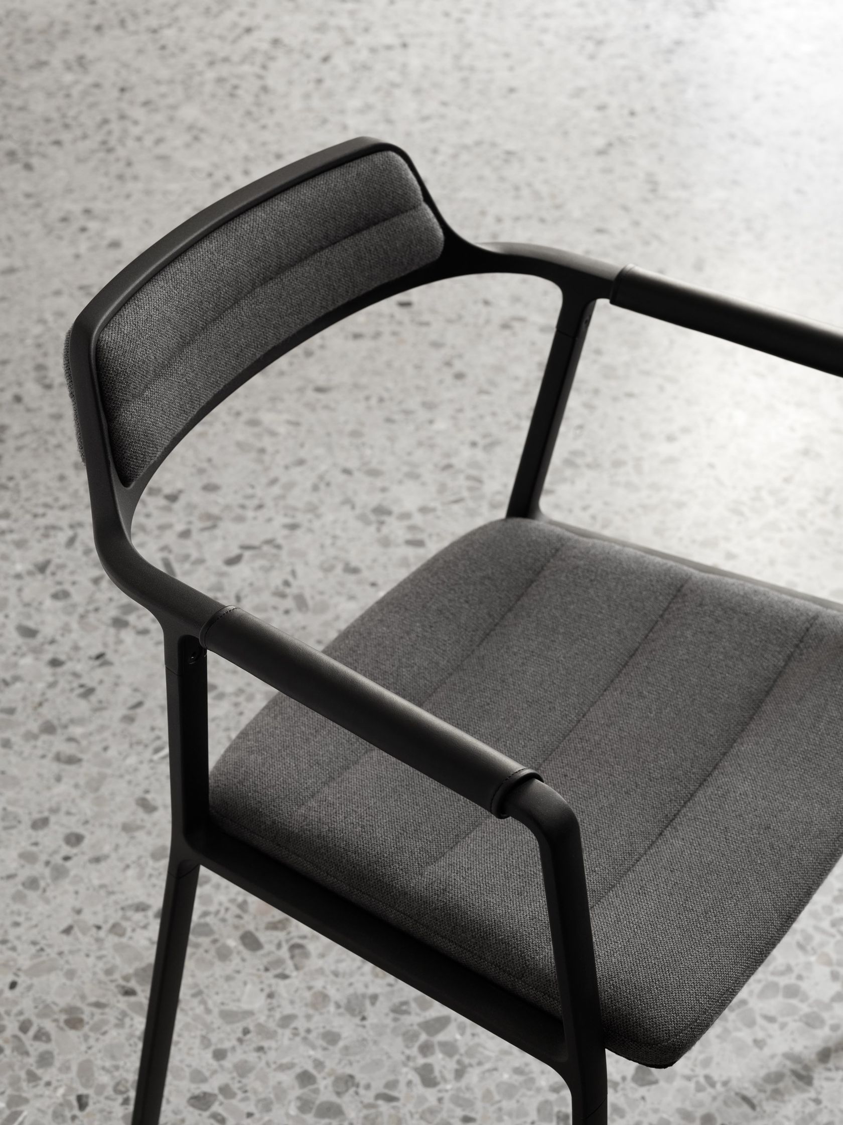 Upholstered chair with armrests VIPP451 By Vipp