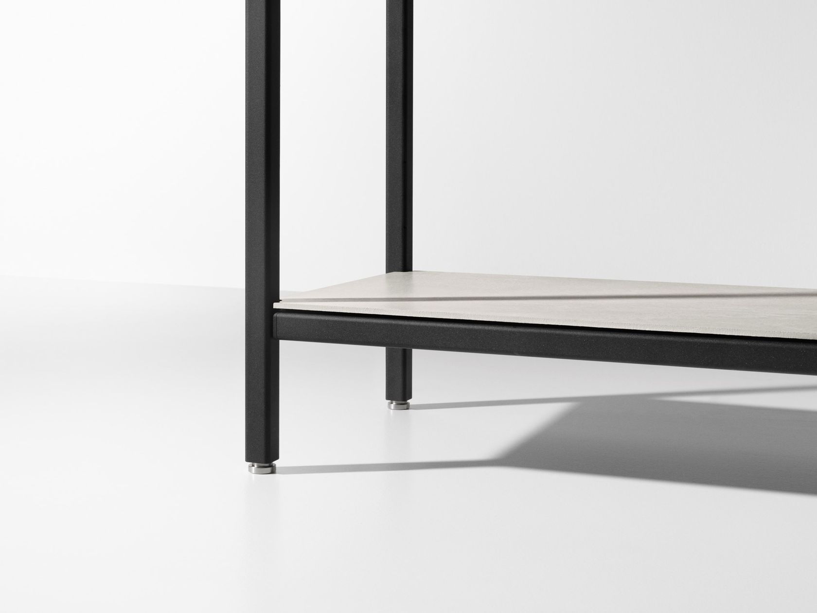 VIPP475 Open freestanding double-sided powder coated steel shelving ...