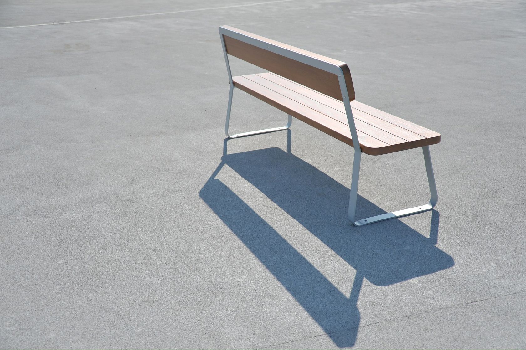 Steel and wood Bench VOLEE By LAB23 design GIBILLERO design
