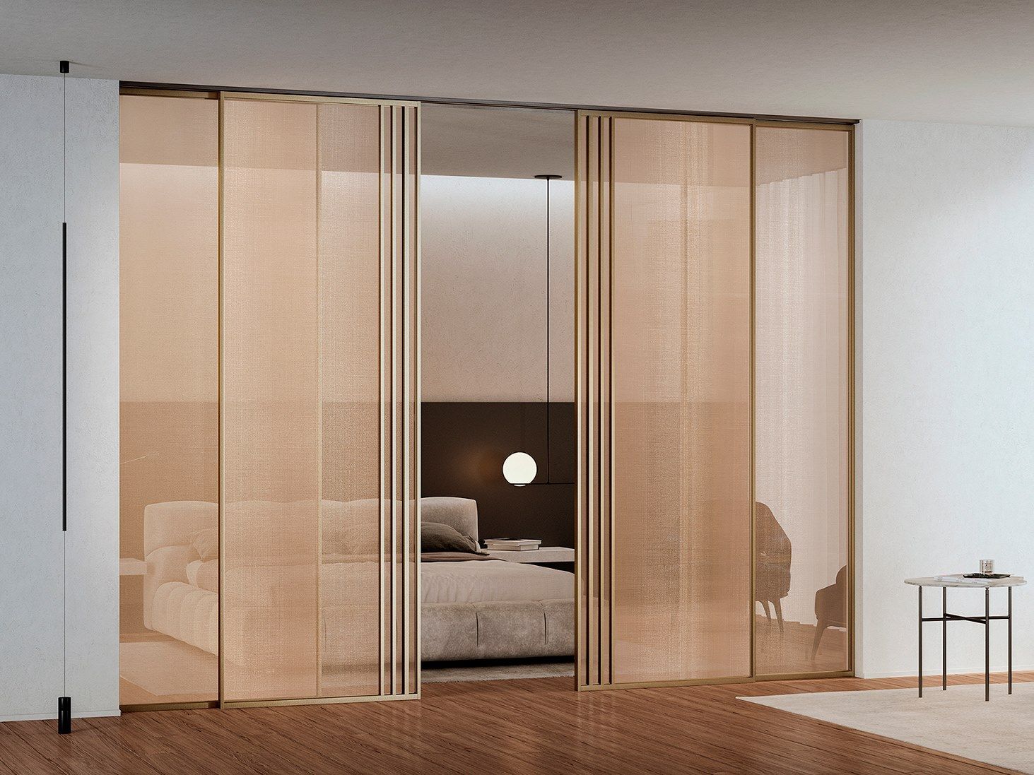 Glass sliding door VOLTA By BARAUSSE