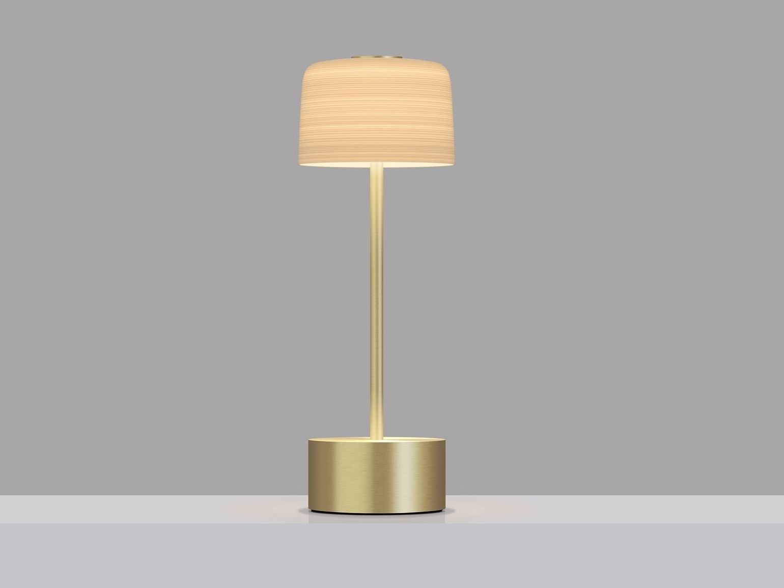 VOLTRA HEMISPHERE LED cordless porcelain table lamp By Voltra Lighting ...