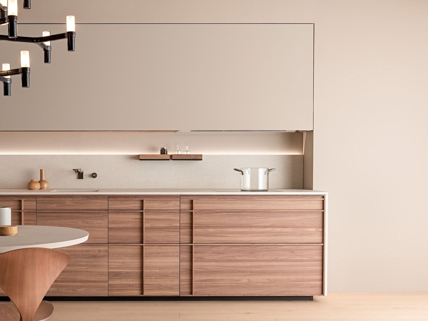 ARCHIGRAPHICA Walnut fitted kitchen By Valcucine | design Gabriele Centazzo