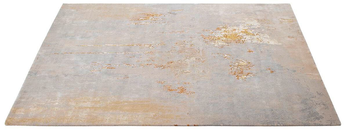 WATERFALL Rectangular handmade wool and silk rug By Vartian