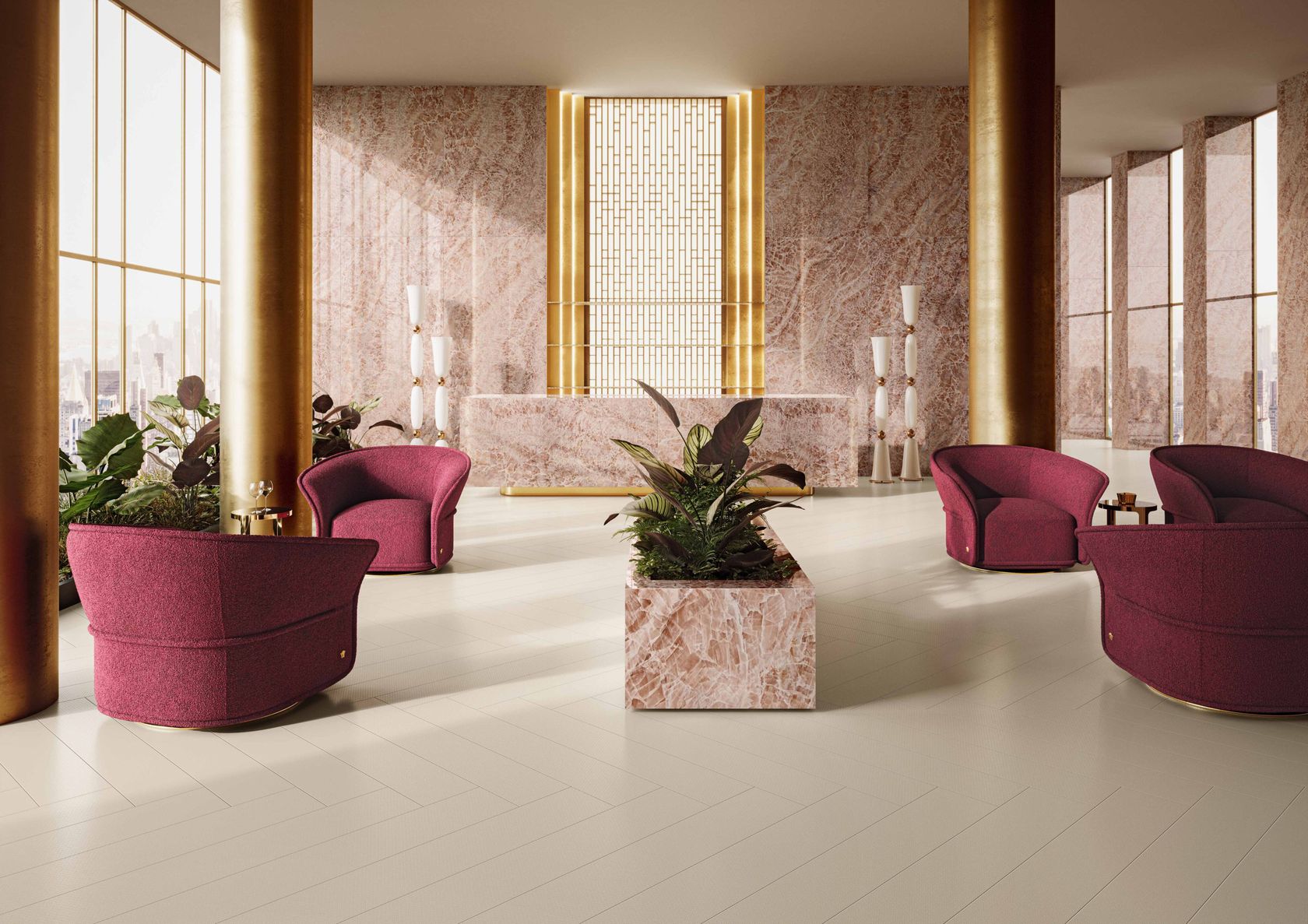 LA GRECA SIGNATURE CREAM Flooring By Versace Ceramics