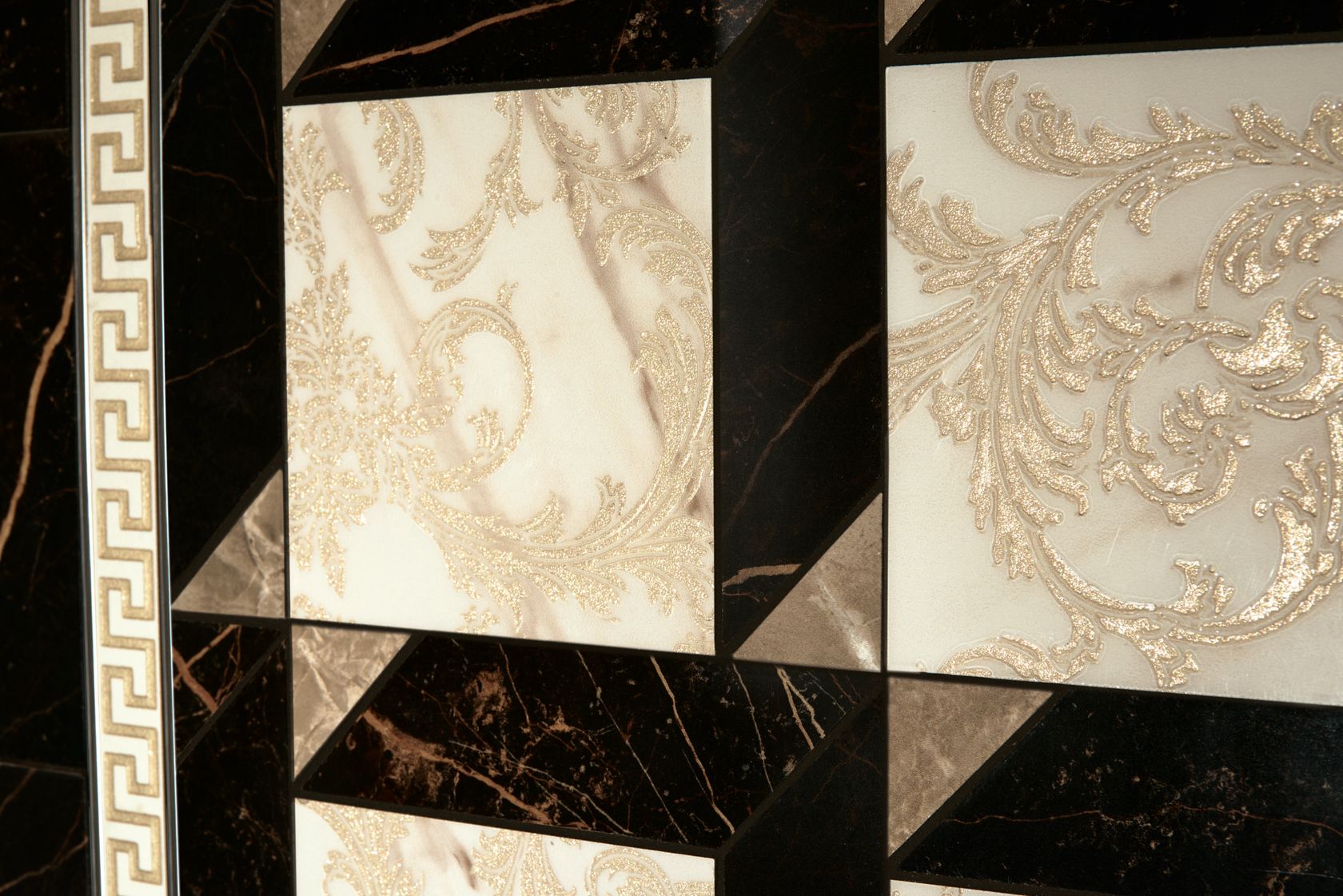 MARBLE NERO Flooring By Versace Ceramics