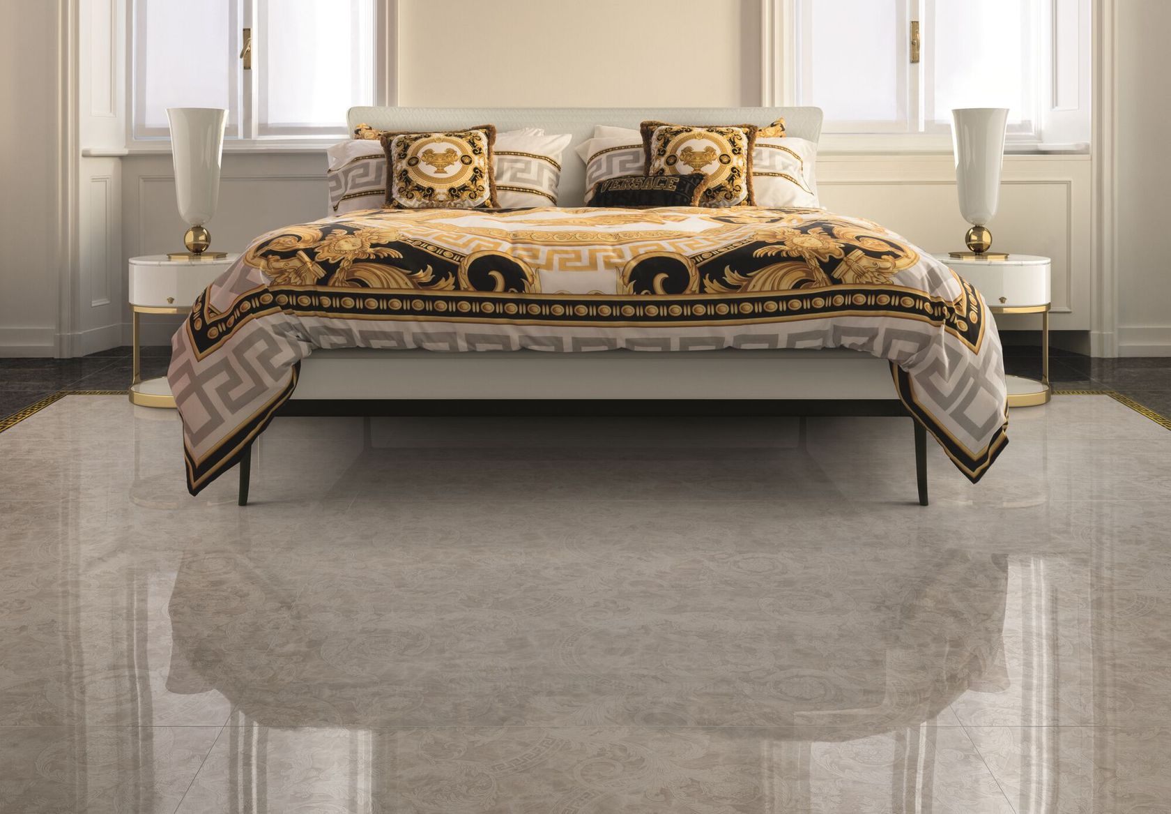 MEGABAROCCO BIANCO Flooring By Versace Ceramics