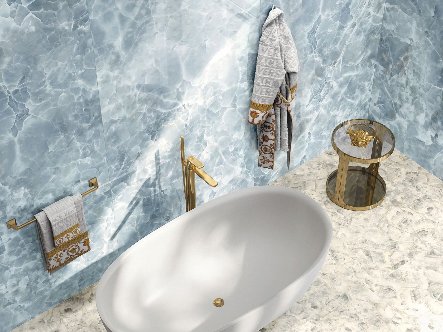 The new Versace Ceramics coverings at Cersaie 2024