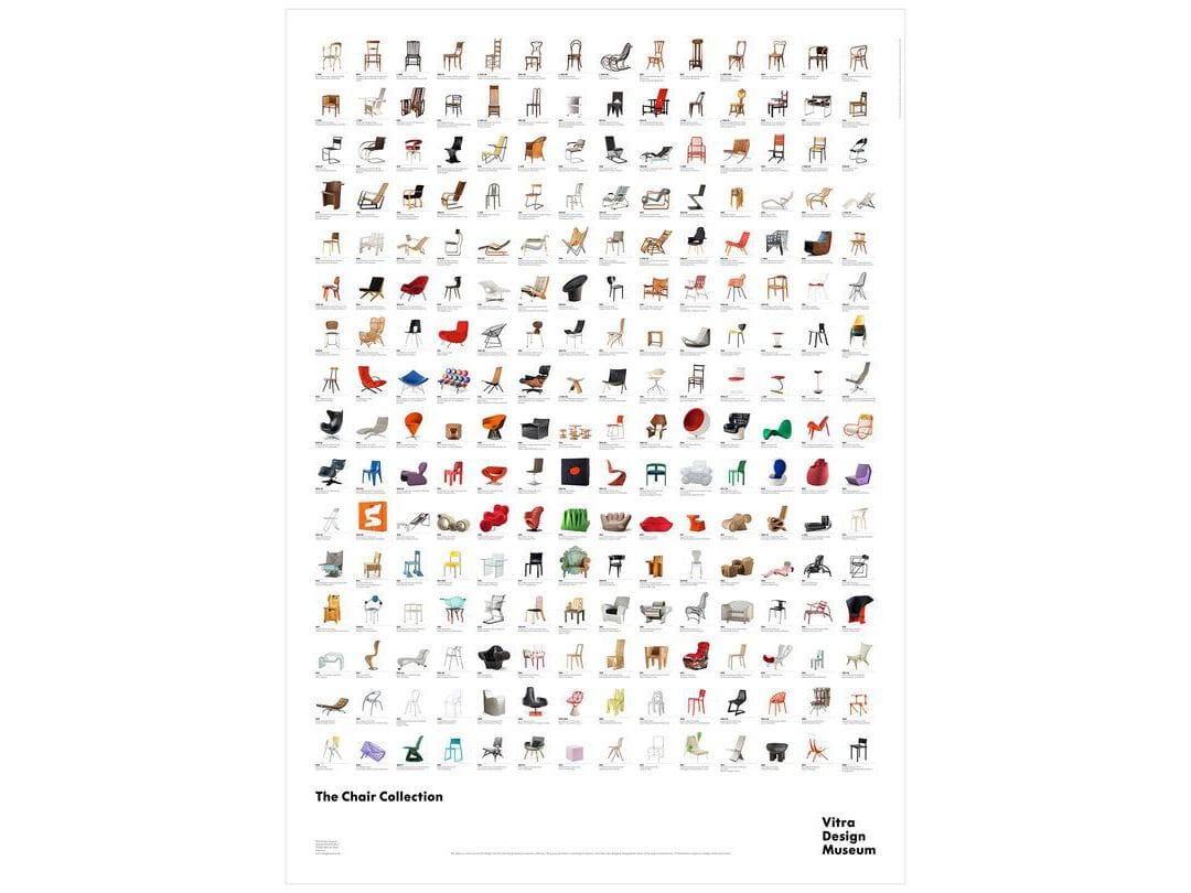 CHAIR COLLECTION POSTER Print on paper By Vitra
