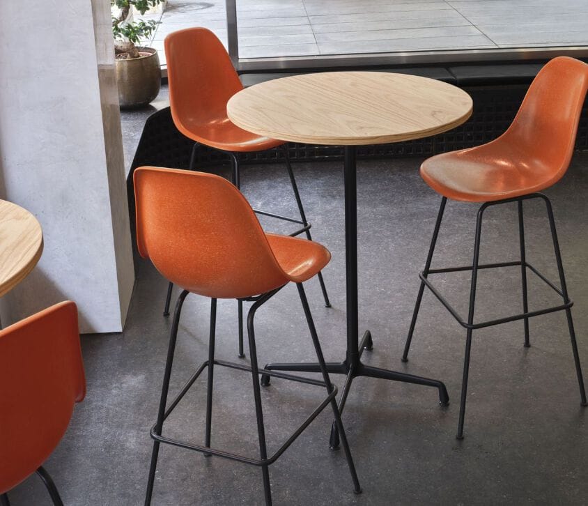 EAMES FIBERGLASS STOOL HIGH Stool By Vitra | design Charles & Ray Eames