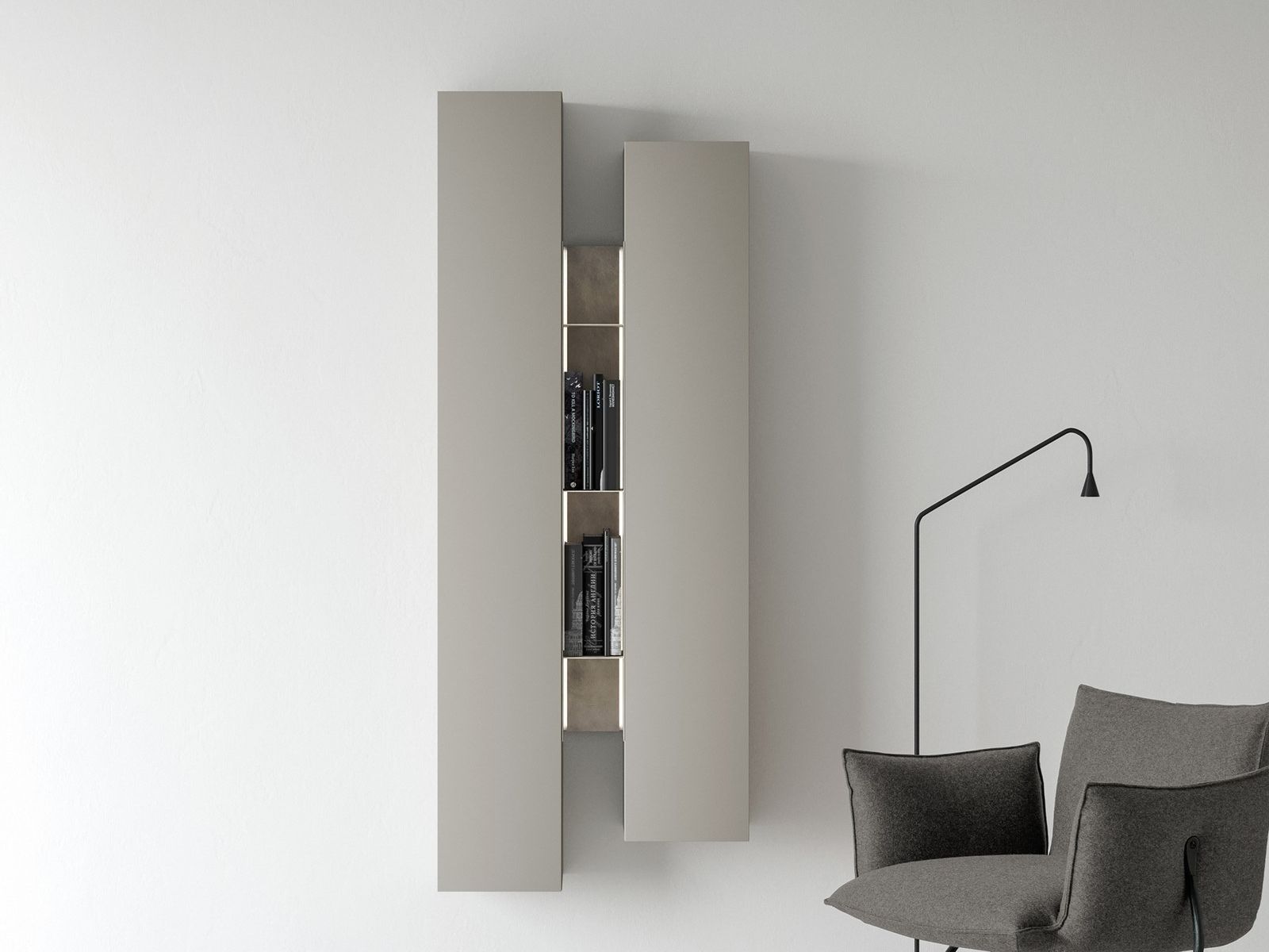 WALLOVER® COMPOSITION 5 Wall cabinet By Caccaro | design Monica Graffeo