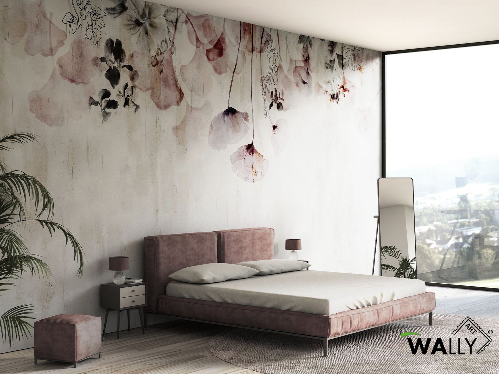 DAISY Washable nonwoven wallpaper By WALLYART