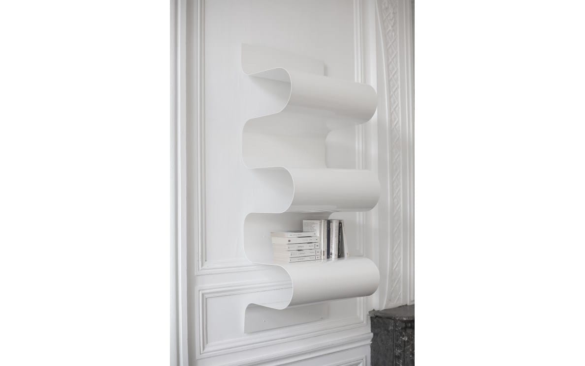 WAVE Aluminium wall shelf By VIDAME EDITIONS