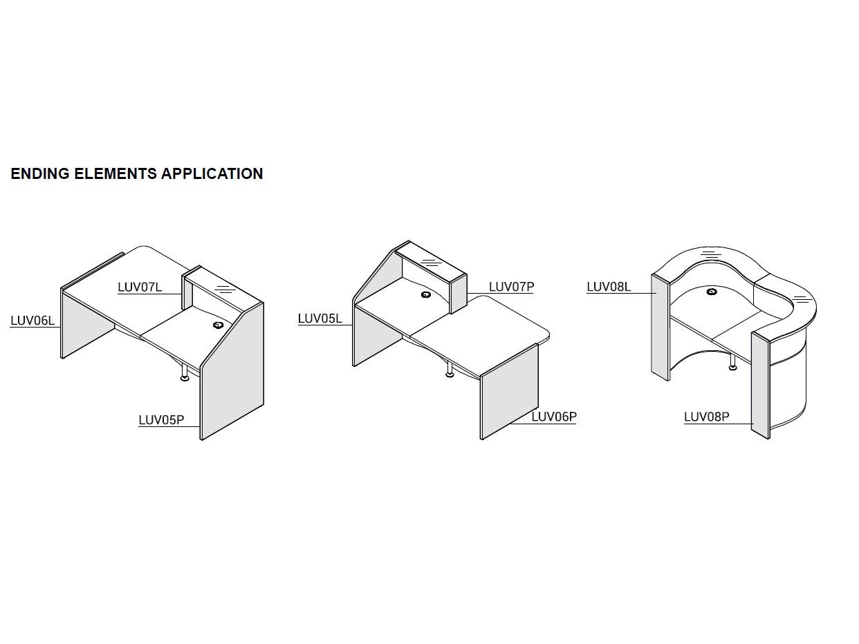 WAVE | HPL reception desk Reception desk By MDD