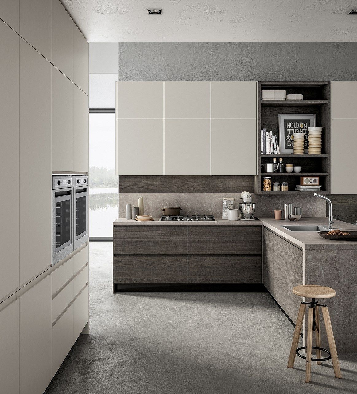 Cucina componibile con maniglie integrate WEGA By ARREDO 3