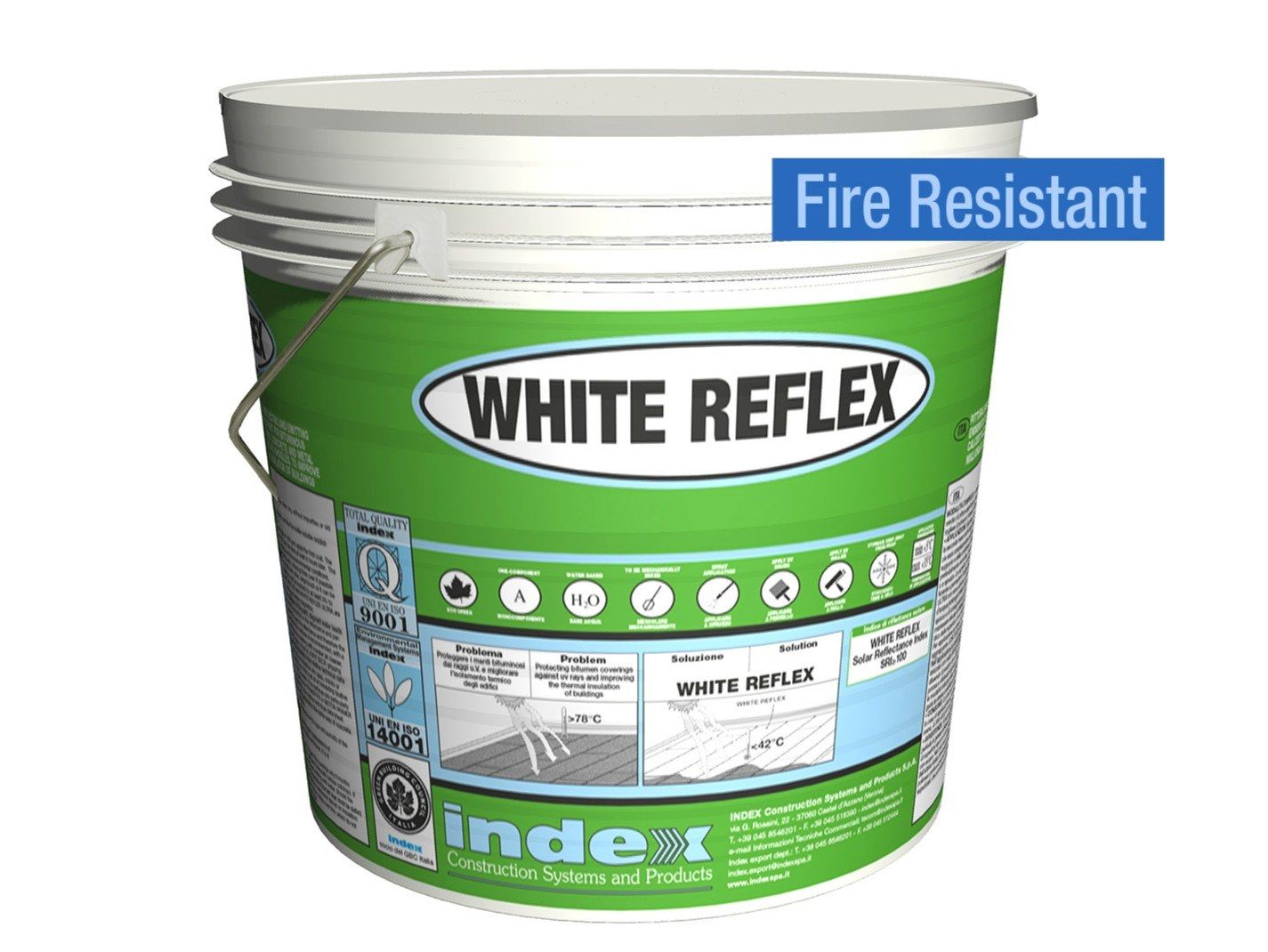 Fire-retardant paint WHITE REFLEX FIRE RESISTANT White Reflex ...
