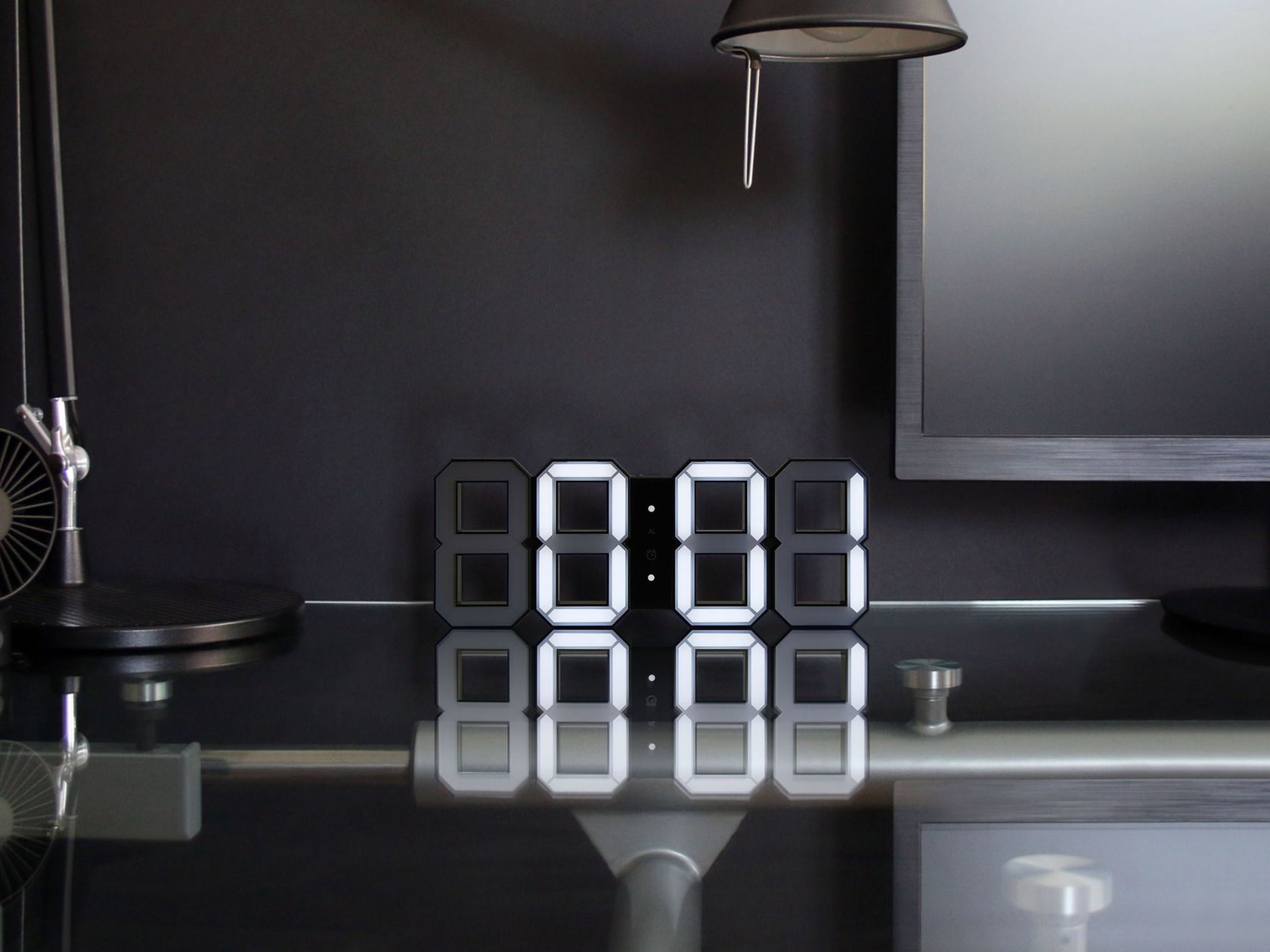 Orologio in ABS WHITE & WHITE LED CLOCK By KIBARDIN design Vadim Kibardin