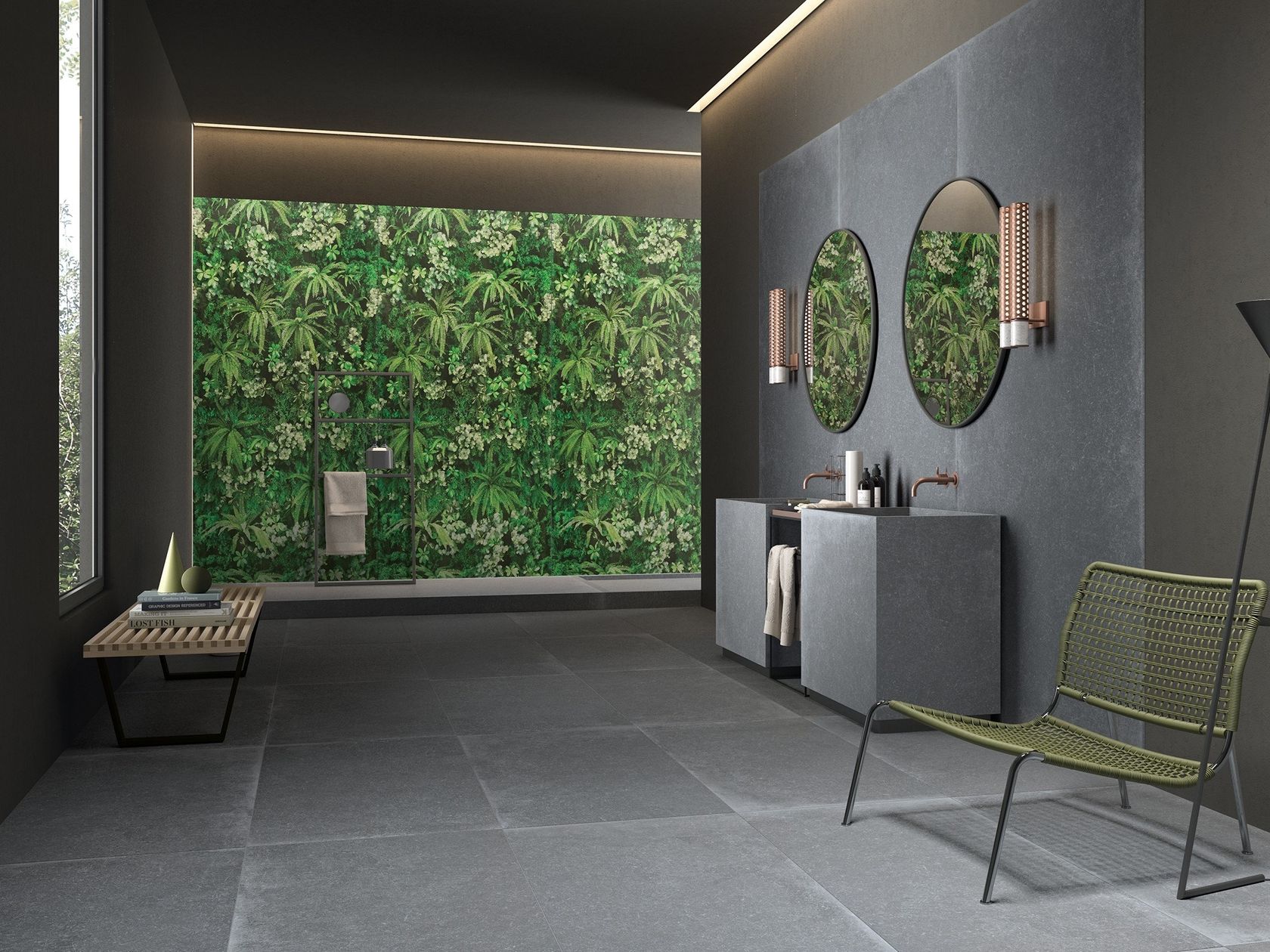 Indoor porcelain stoneware wall tiles WIDE & STYLE DARK EDITION By ABK