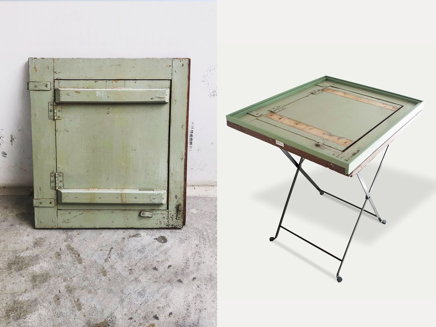 Rectangular wooden high side table WINDOWS Copper Leaves Collection By ...