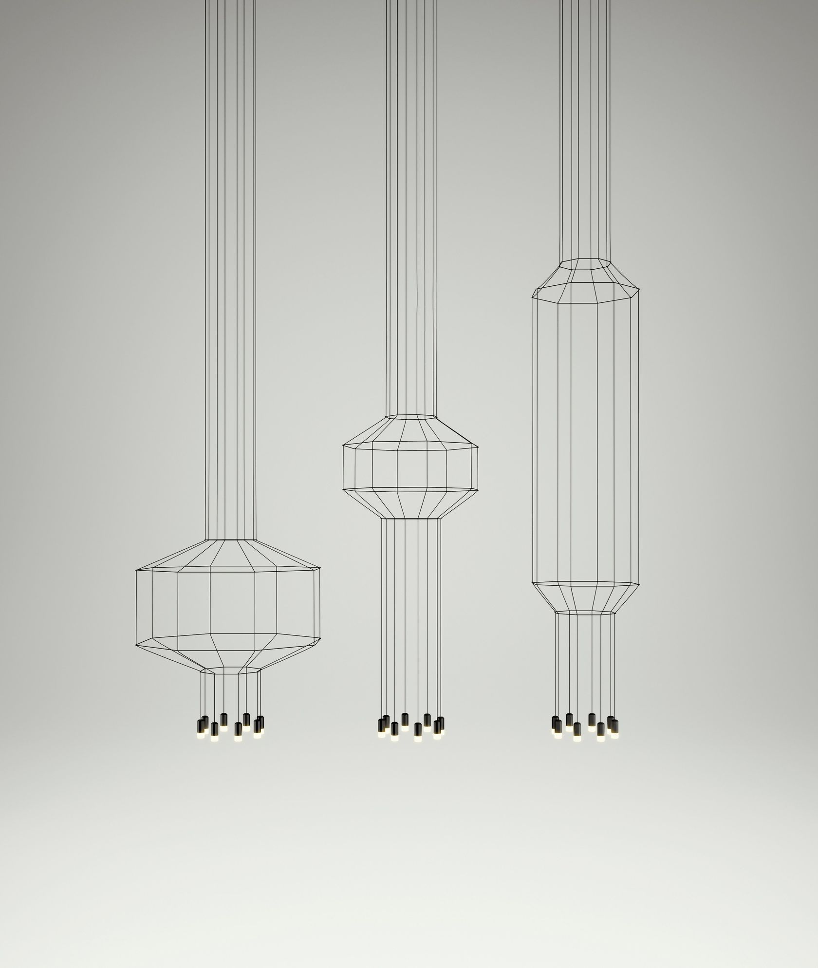 Luminária pendente LED de alumínio WIREFLOW 0299 / 0399 Coleção ...