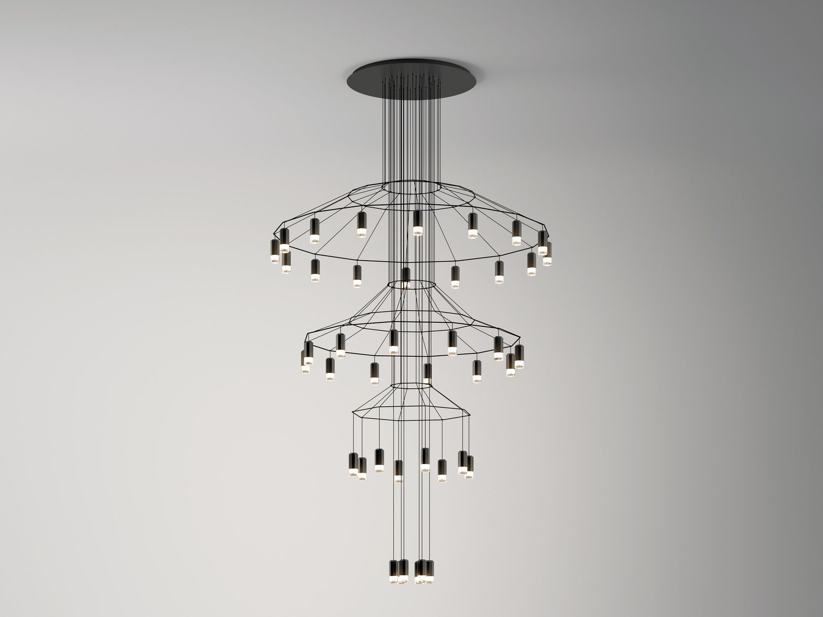 WIREFLOW | Direct light pendant lamp By Vibia design Arik Levy