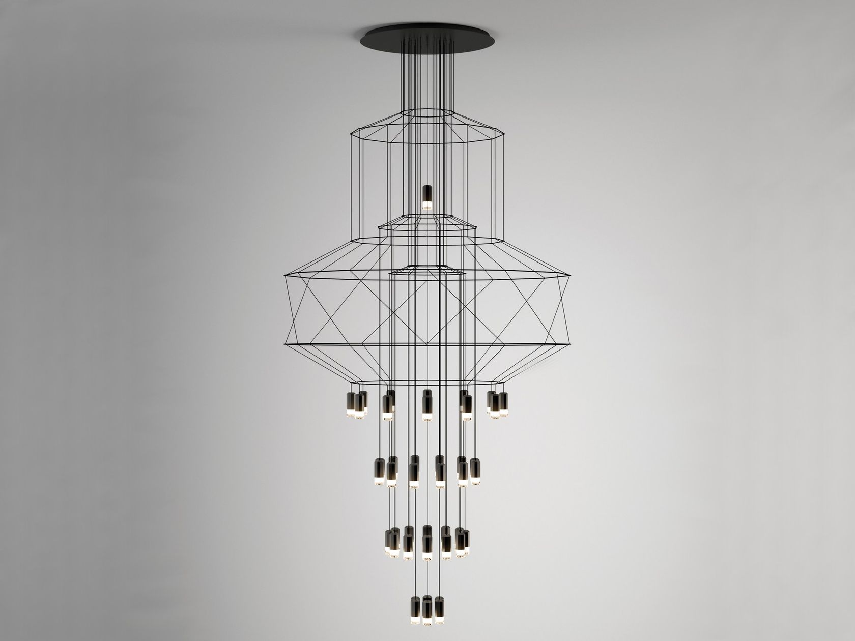 WIREFLOW CHANDELIER 0374 By Vibia design Arik Levy