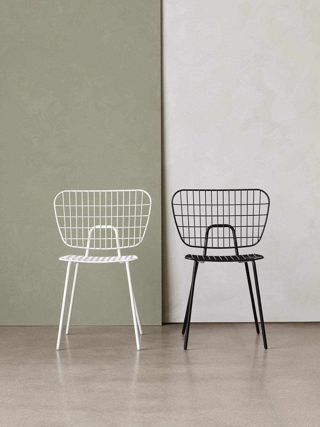WM STRING DINING CHAIR Steel chair By MENU | design Studio WM