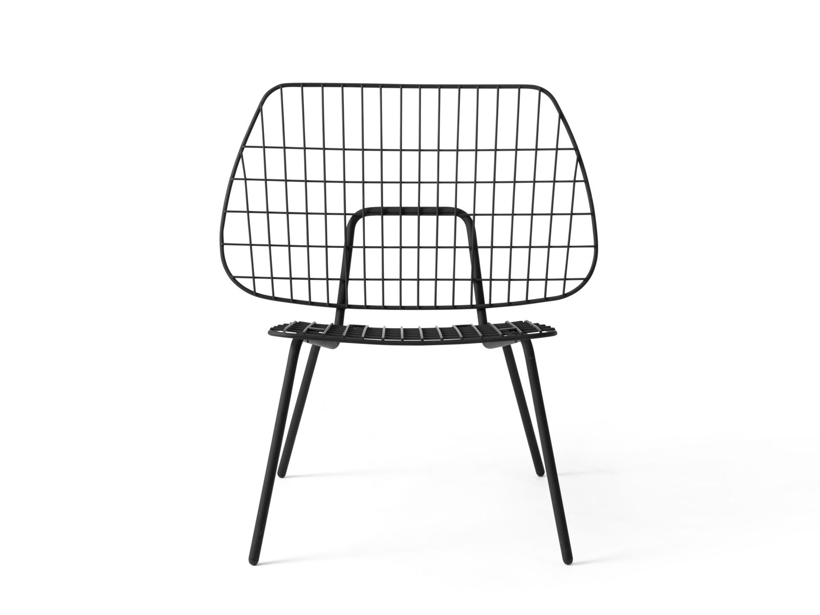 WM STRING LOUNGE CHAIR Steel easy chair By MENU | design Studio WM
