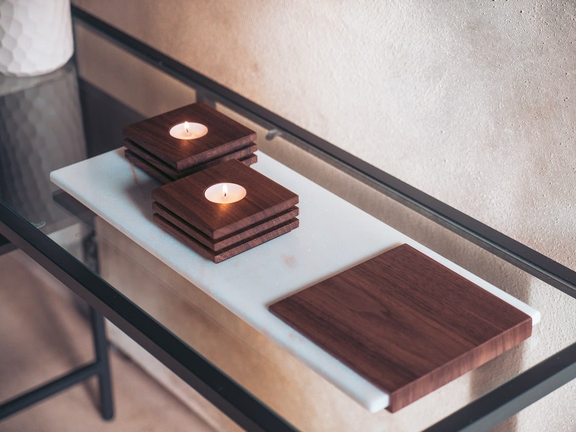 WOODEN LAYERS Candle holder By Deazim