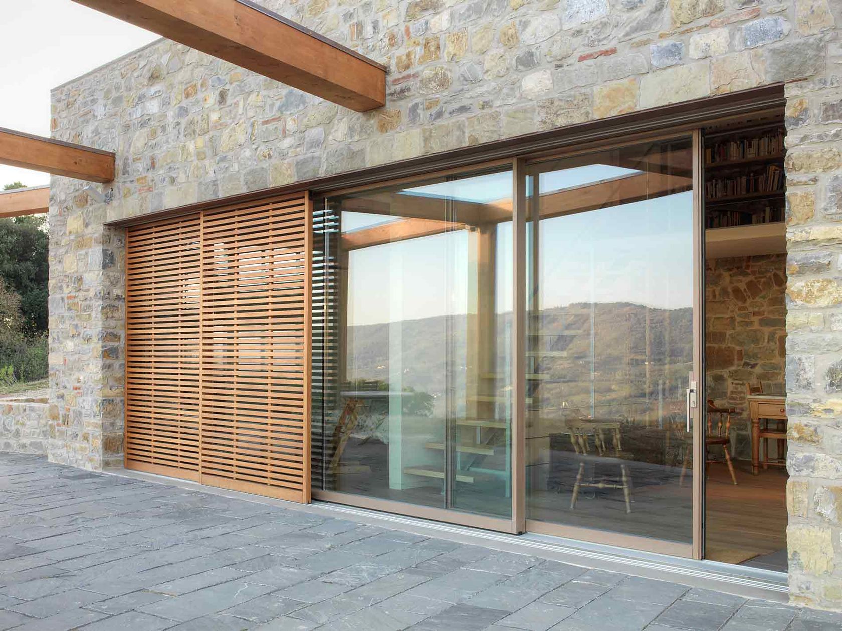 Lift and slide wooden patio door WOODEN SKYLINE SLIDING By CARMINATI ...