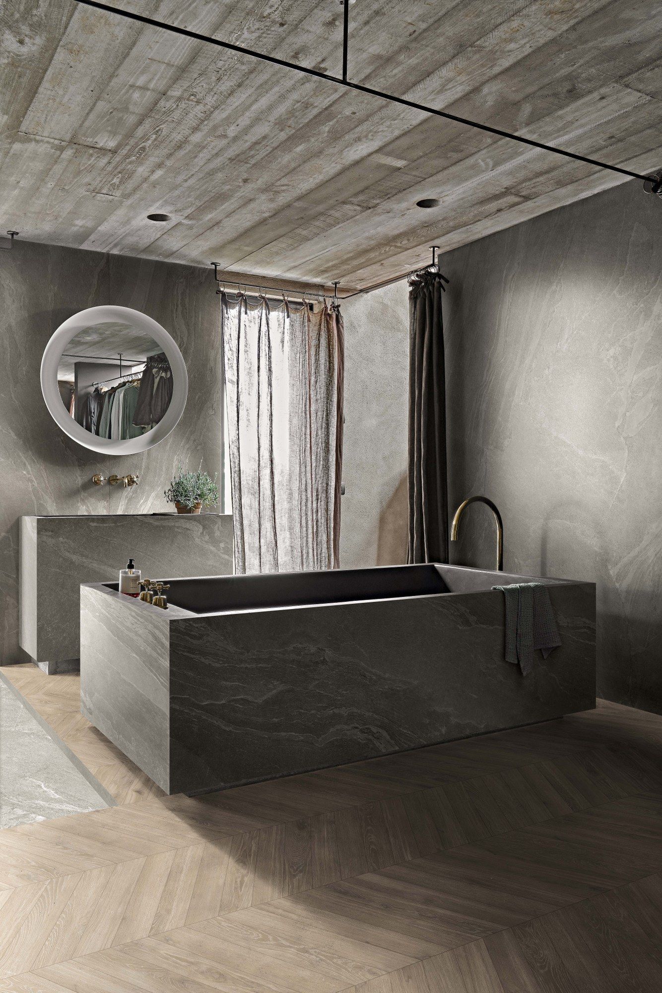 Pavimento/rivestimento in gres porcellanato WOODSLATE LIFE - Florim Ceramiche - Edilportale