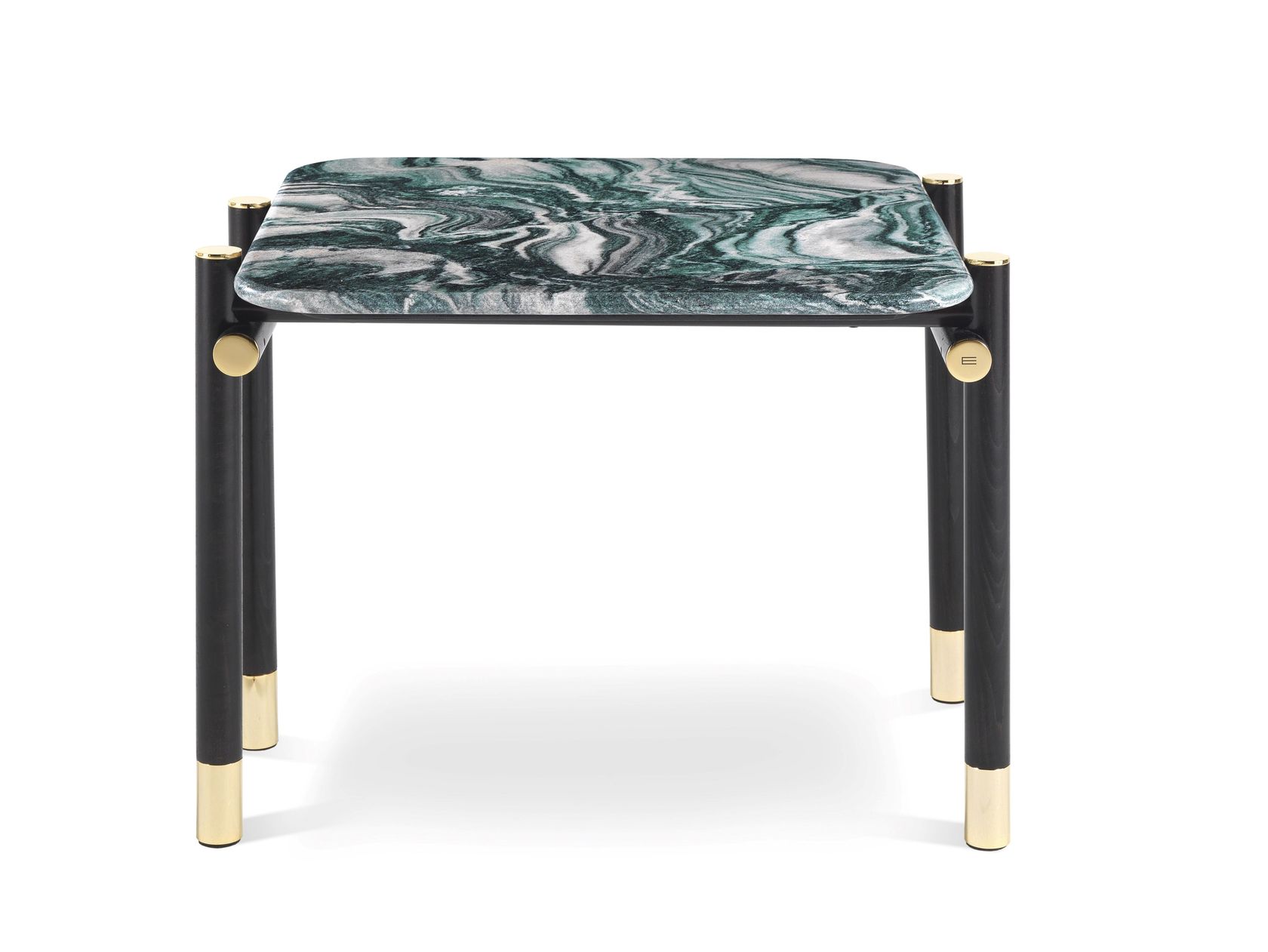 WOODSTOCK Square marble and wooden side table By ETRO Home Interiors