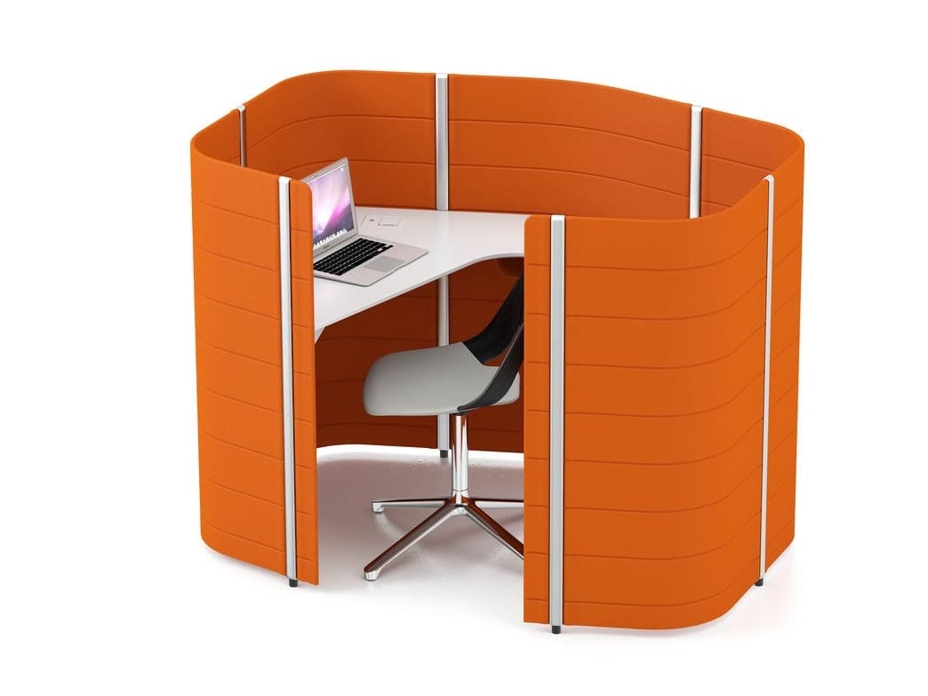 Acoustic fabric office booth WORKBAYS FOCUS By Vitra design Ronan ...