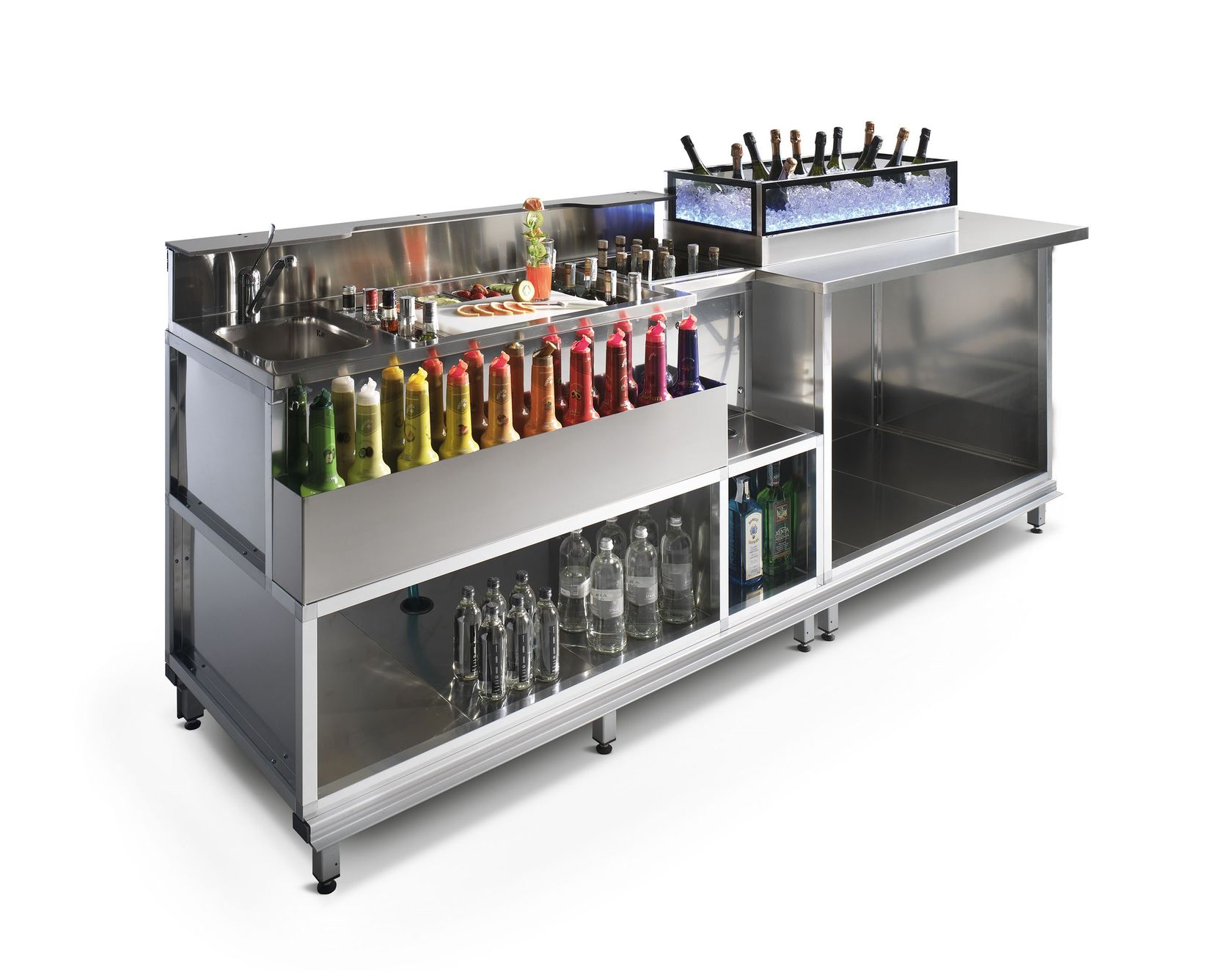 WORKSTATION COCKTAIL Stainless steel bar counter By Frigomeccanica