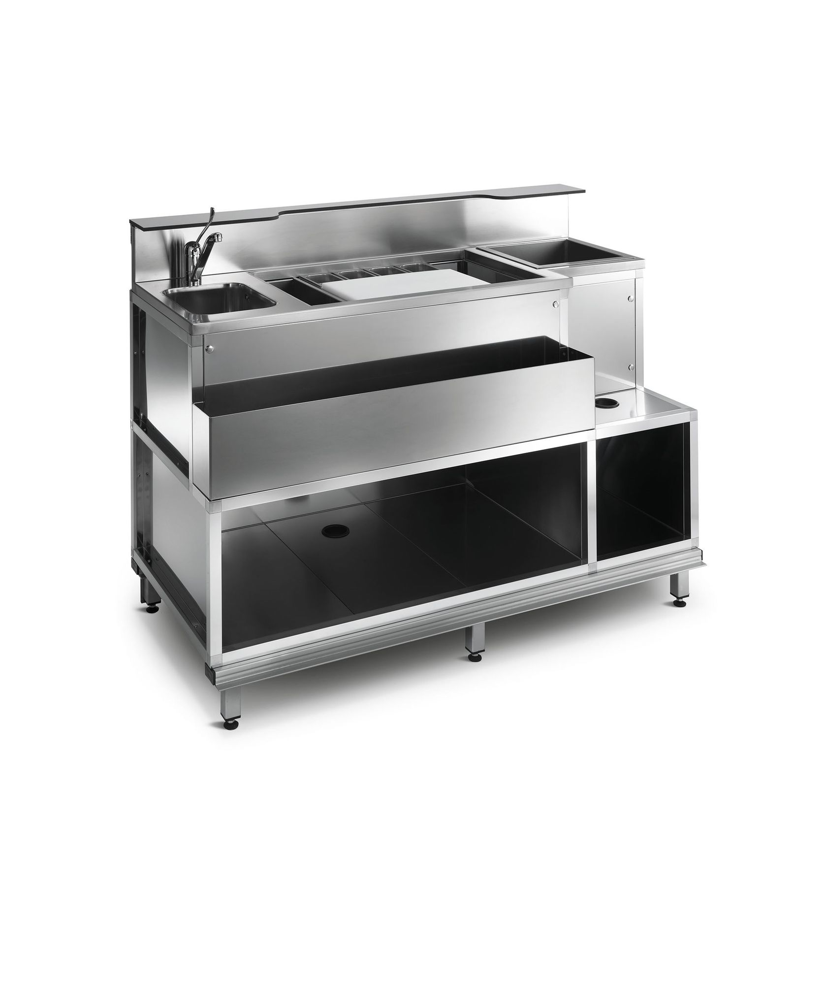 WORKSTATION COCKTAIL Balcão de bar de aço inox By Frigomeccanica