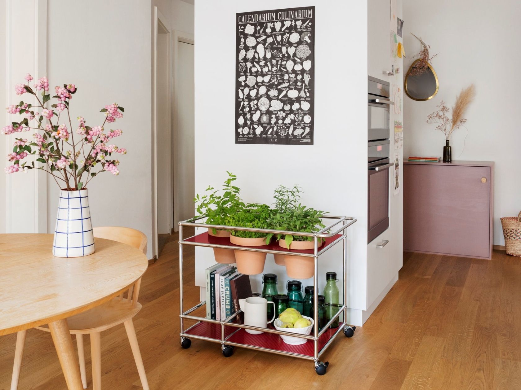 WORLD OF PLANTS FOR USM HALLER | Food trolley By USM design Fritz Haller