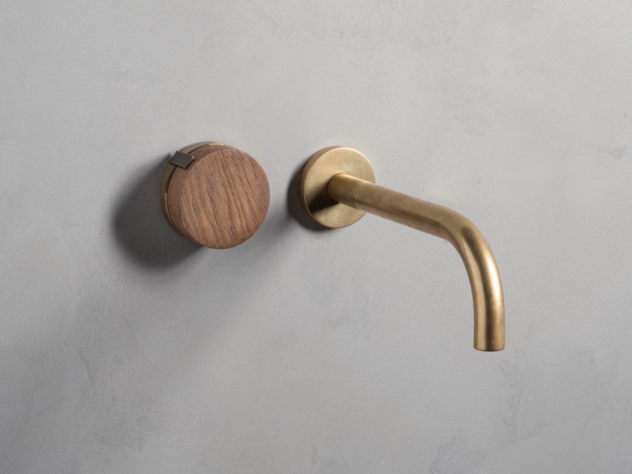 ELEMENTS 2 hole wall-mounted washbasin tap By The Watermark Collection