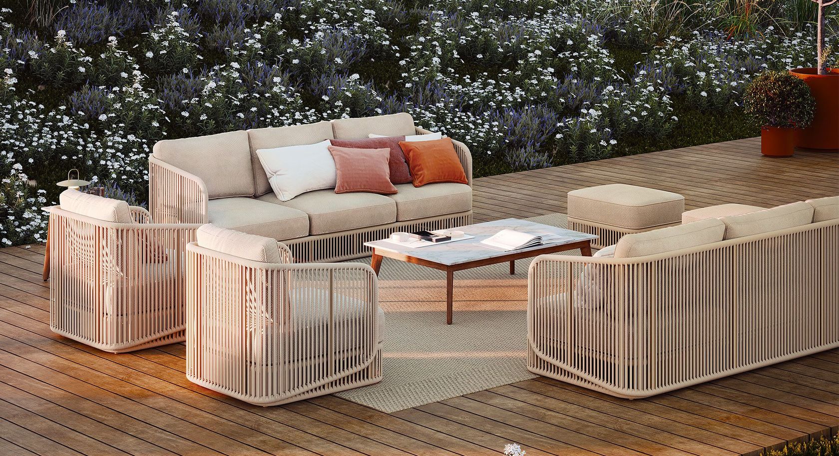 WAINSCOTT Garden armchair By Walters